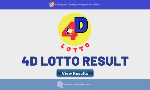 4D LOTTO RESULT Friday, December 10, 2021