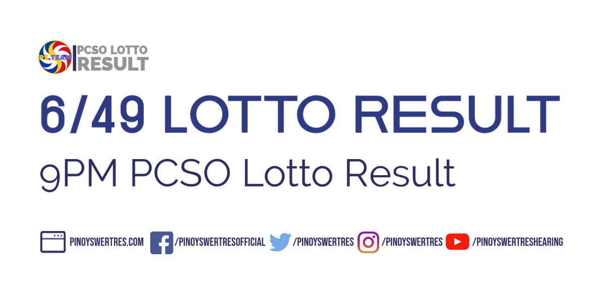 6/49 LOTTO RESULT Today, October 4, 2022