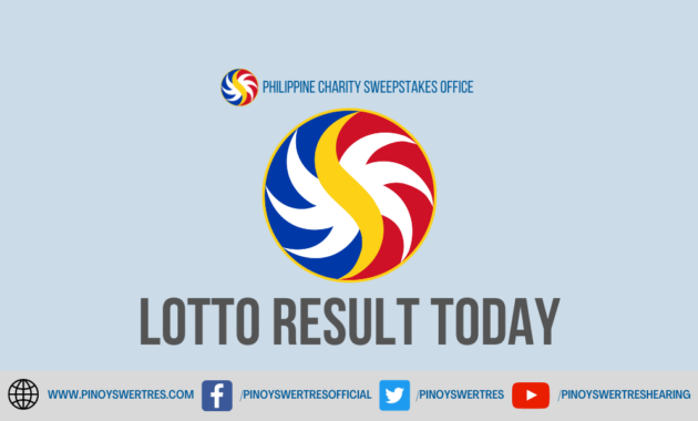 Philippine PCSO Results - Pinoy Lotto Results Today